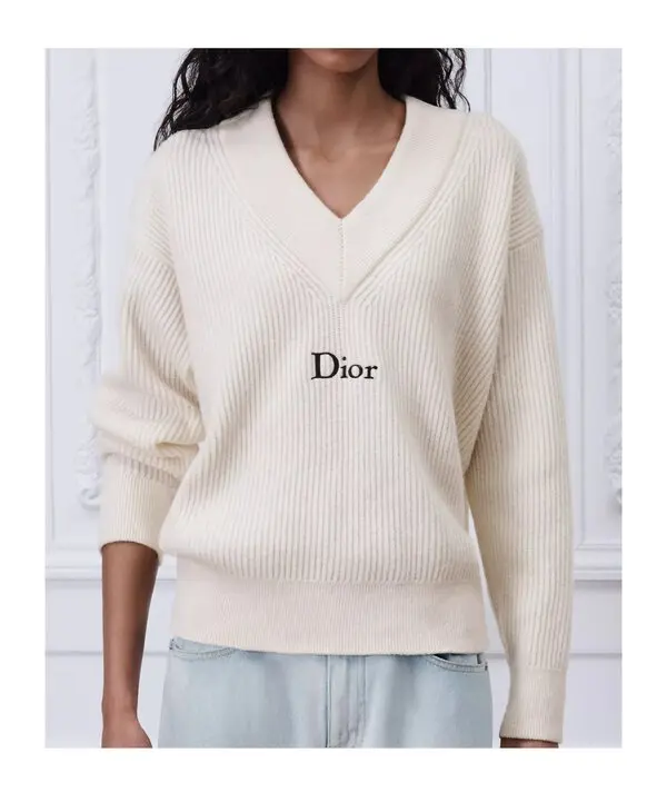 Dior Oversized Sweater - White