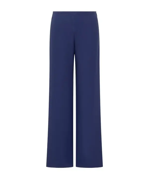 Emporio Armani High Waist Flared Pants - Blue