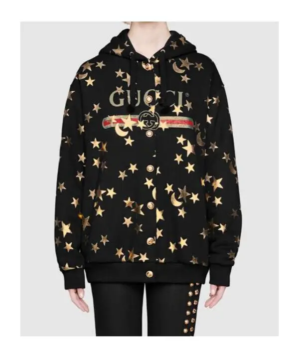 Gucci Stars And Moon Print Hoodie