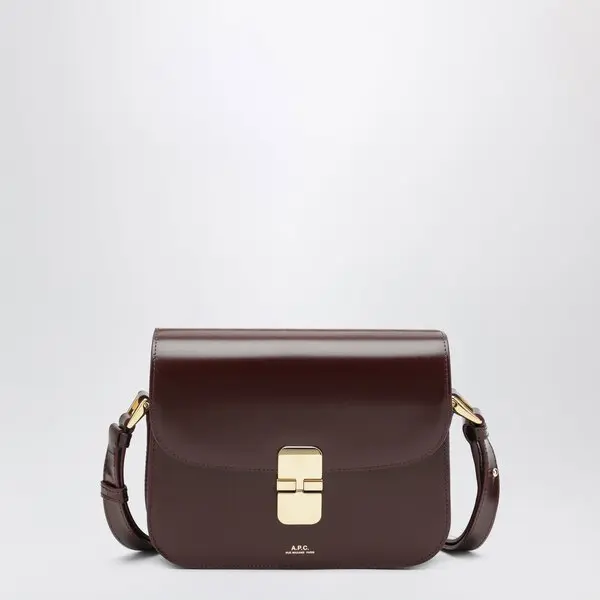 A.p.c. Small Grace Shoulder Bag In Wine - Red