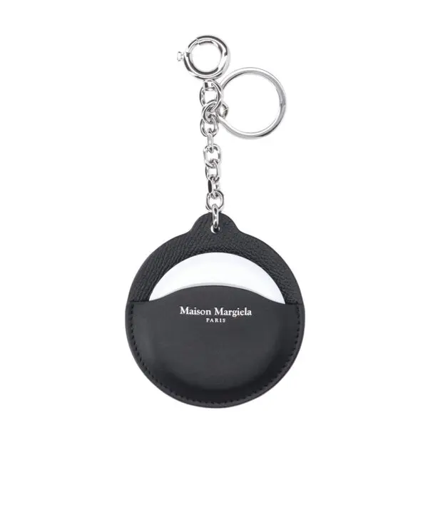 MAISON MARGIELA Logo Printed Keyfob Holder - Black