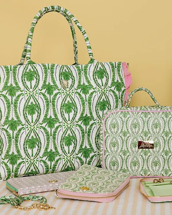 Lilly Pulitzer® Ruffle Tote In Printed Canvas