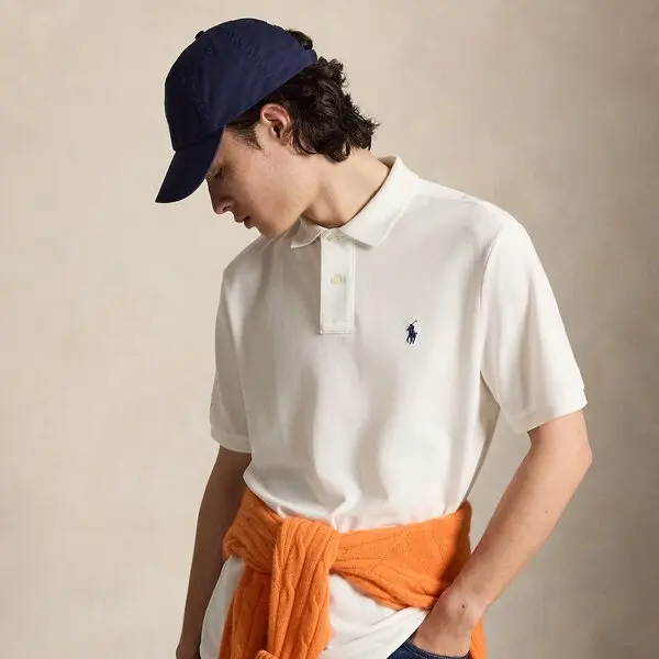 Ralph Lauren Us Open Mesh Polo Shirt - White