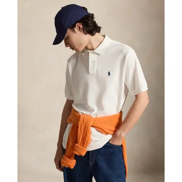 Ralph Lauren Us Open Mesh Polo Shirt - White