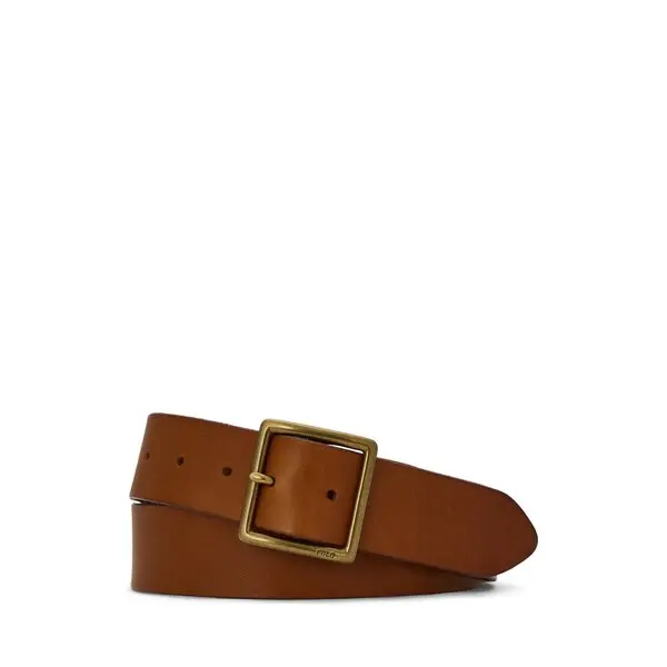 Ralph Lauren Burnished Vachetta Leather Belt