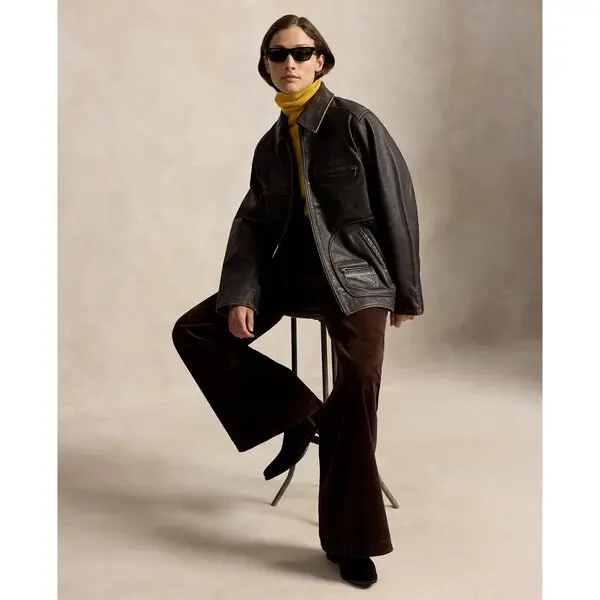 Ralph Lauren Leather Moto Jacket