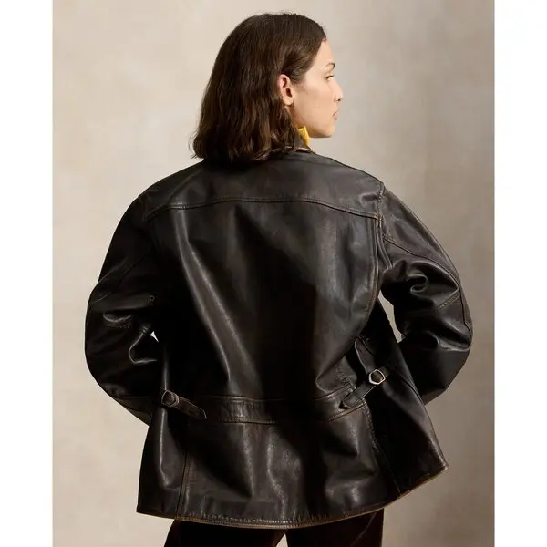 Ralph Lauren Leather Moto Jacket