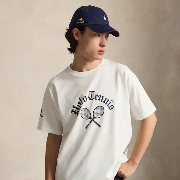 Ralph Lauren Us Open Big Fit Polo Tennis T-shirt - White