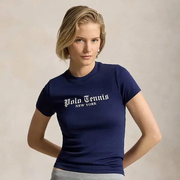Ralph Lauren Us Open Cotton Crewneck Tee - Refined Navy