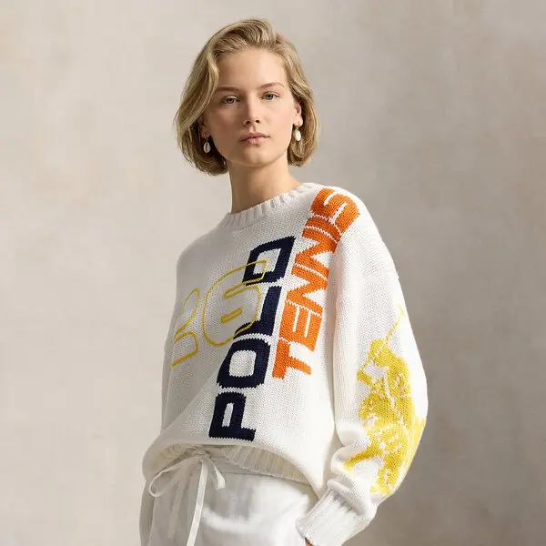 Ralph Lauren Us Open Graphic Logo Cotton Sweater - Nevis Multi