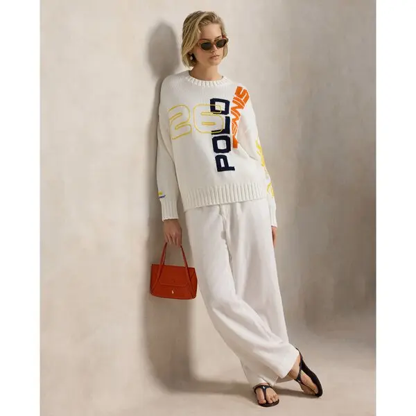 Ralph Lauren Us Open Graphic Logo Cotton Sweater
