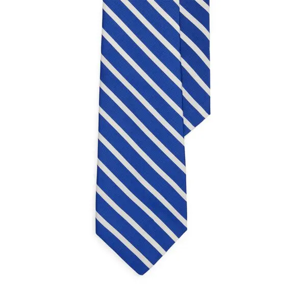 Ralph Lauren Striped Silk-cotton Mogador Tie
