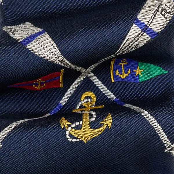 Ralph Lauren Crossed-oars Silk Repp Tie
