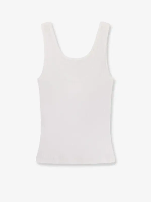 Chloé Ribbed Cotton Tank Top