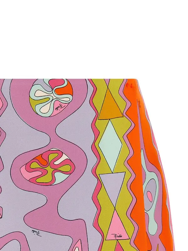 Emilio Pucci Angoli' Print Twill Skirt