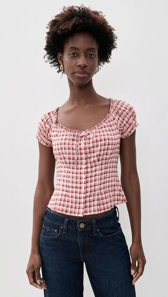 REFORMATION Adina Top