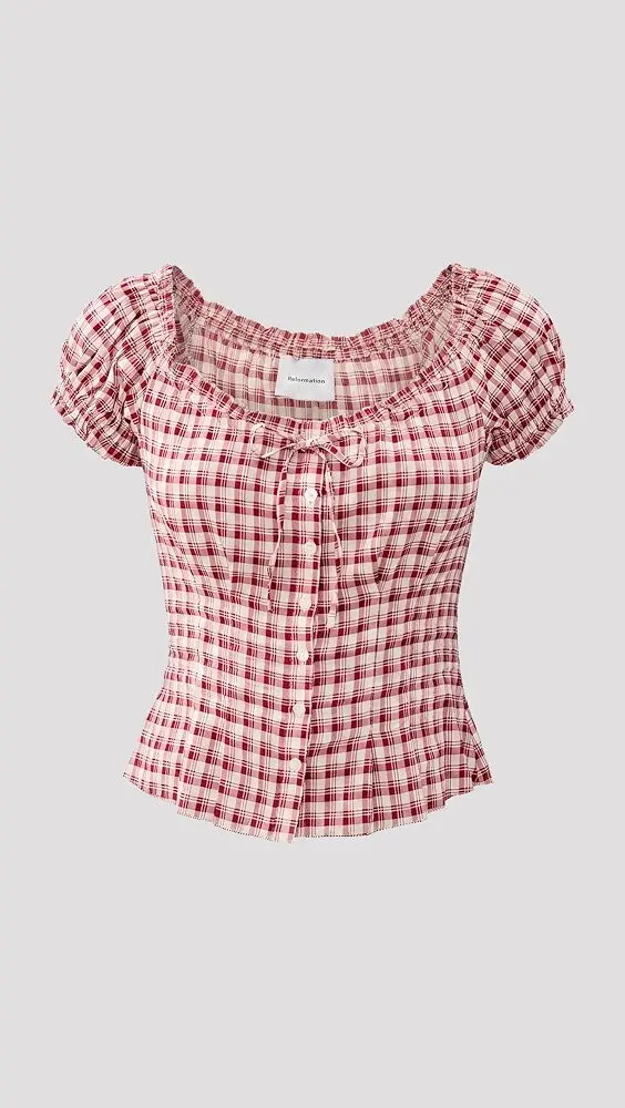REFORMATION Adina Top