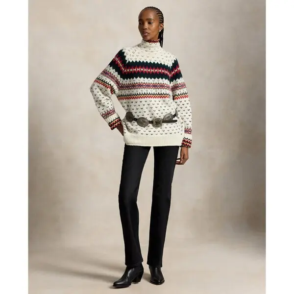 Ralph Lauren Fair Isle Wool-blend Turtleneck Sweater