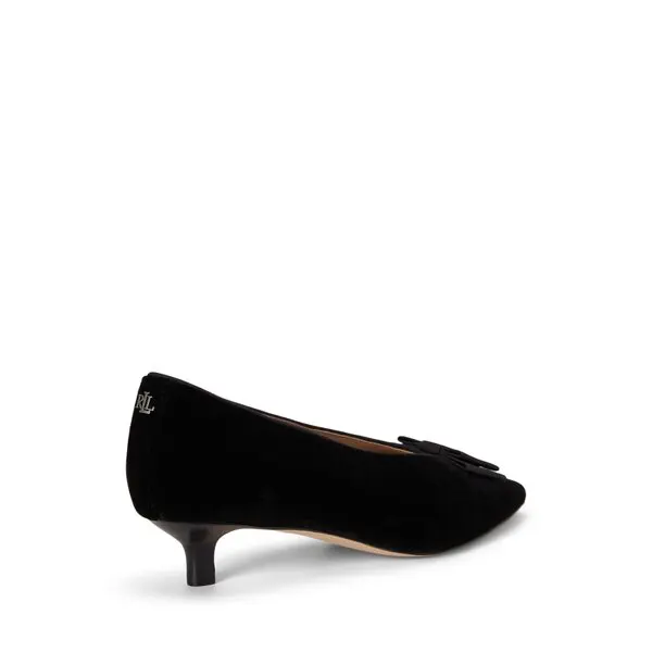 Ralph Lauren Francesca Bow-trim Velvet Pump