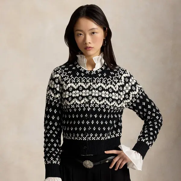 Ralph Lauren Fair Isle Wool-blend Cardigan