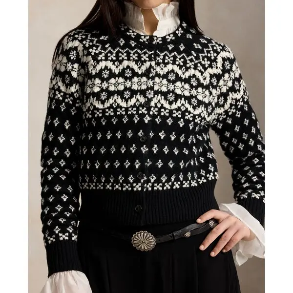Ralph Lauren Fair Isle Wool-blend Cardigan