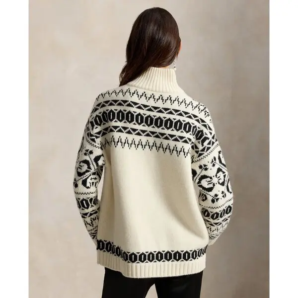 Ralph Lauren Ski Polo Bear Wool-cashmere Quarter-zip