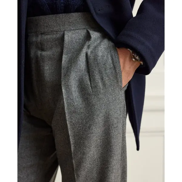 Ralph Lauren Gregory Hand-tailored Flannel Trouser