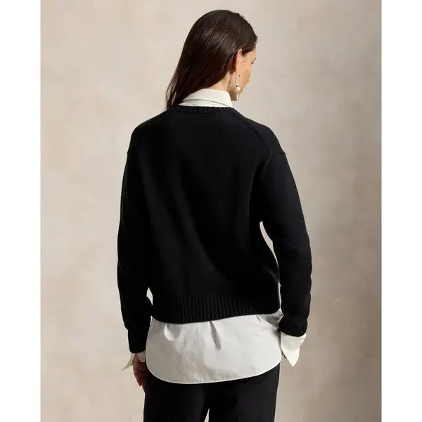 Ralph Lauren Holiday Polo Bear Cotton Crewneck