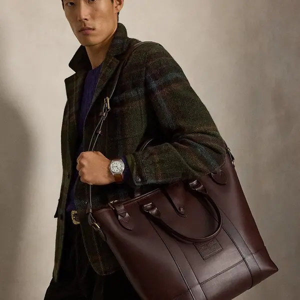 Ralph Lauren Heritage Leather Medium Tote