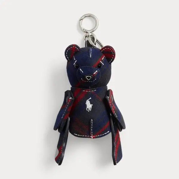 Ralph Lauren Plaid Cotton Polo Bear Charm - Multi Plaid