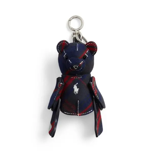 Ralph Lauren Plaid Cotton Polo Bear Charm