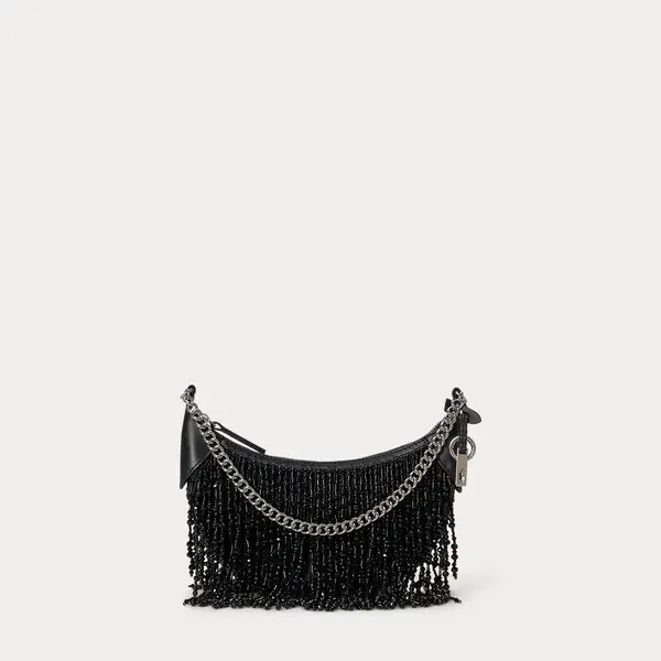 Ralph Lauren Polo Id Beaded Mini Chain Bag - Black