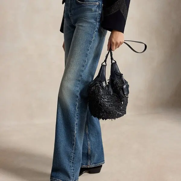 Ralph Lauren Polo Play Beaded Tote & Crossbody - Deep Iris