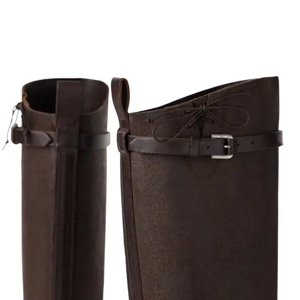 Ralph Lauren Ward Vachetta Leather Engineer Boot
