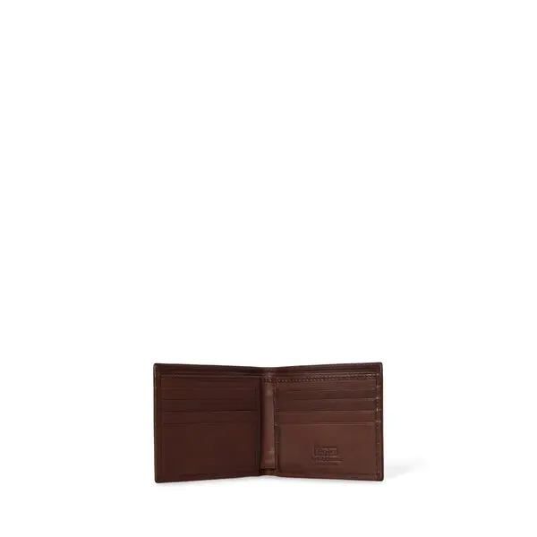 Ralph Lauren Burnished Leather Billfold Wallet
