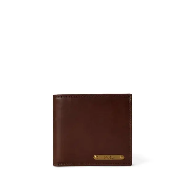 Ralph Lauren Burnished Leather Billfold Wallet