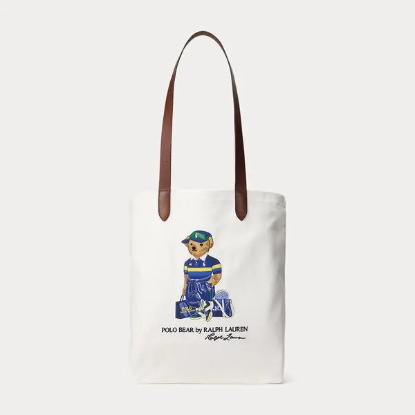 Ralph Lauren Us Open Polo Bear Shopper Tote
