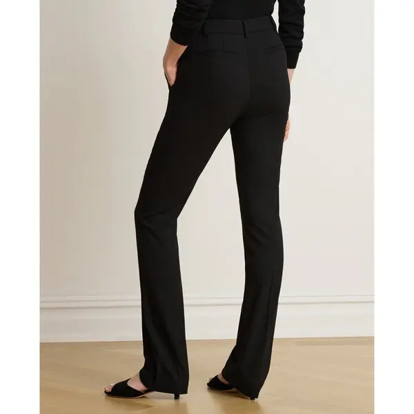 Ralph Lauren Stretch Wool Crepe Straight Pant