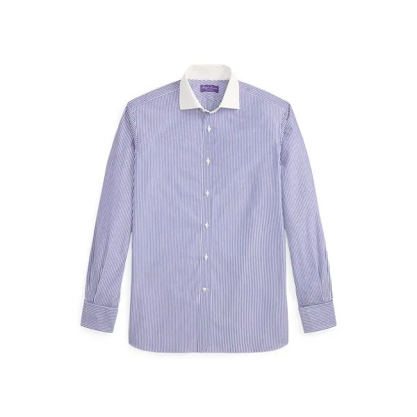 Ralph Lauren Striped Poplin French Cuff Shirt