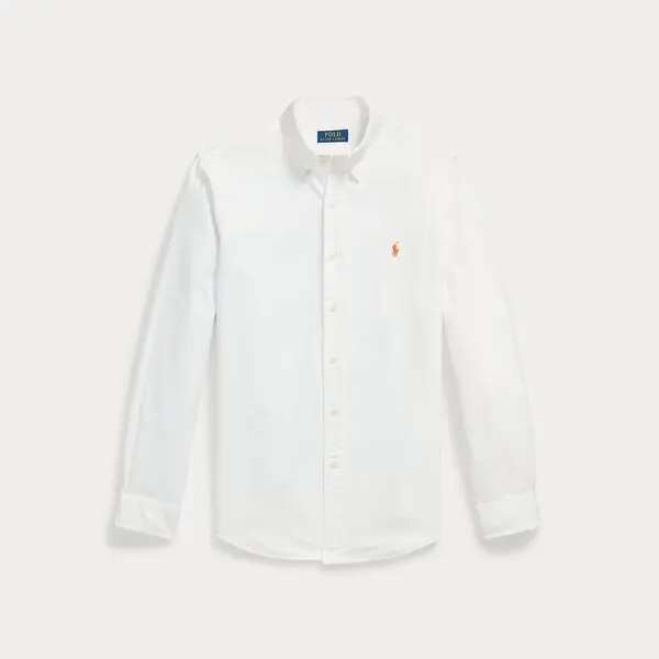 Ralph Lauren Classic Fit Oxford Shirt - White/orange