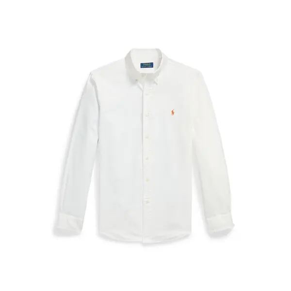 Ralph Lauren Classic Fit Oxford Shirt - White/orange