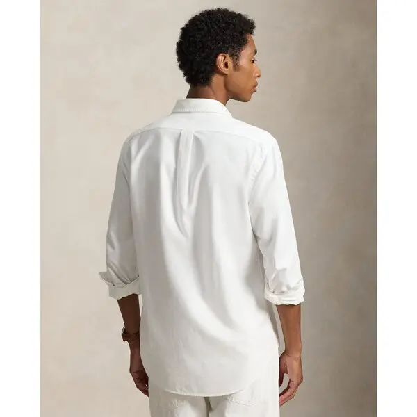 Ralph Lauren Classic Fit Oxford Shirt - White/orange
