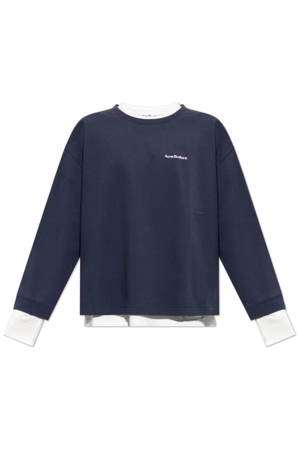 Acne Studios Long Sleeve T-shirt - Navy Blue