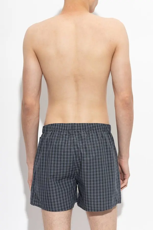 Hanro Cotton Checked Boxers