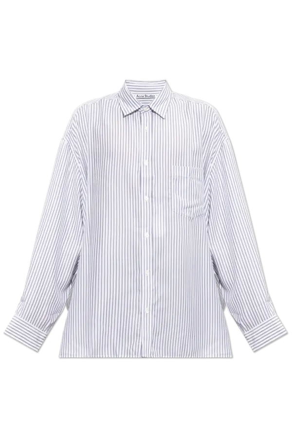 Acne Studios Oversize' Shirt With Pocket - White