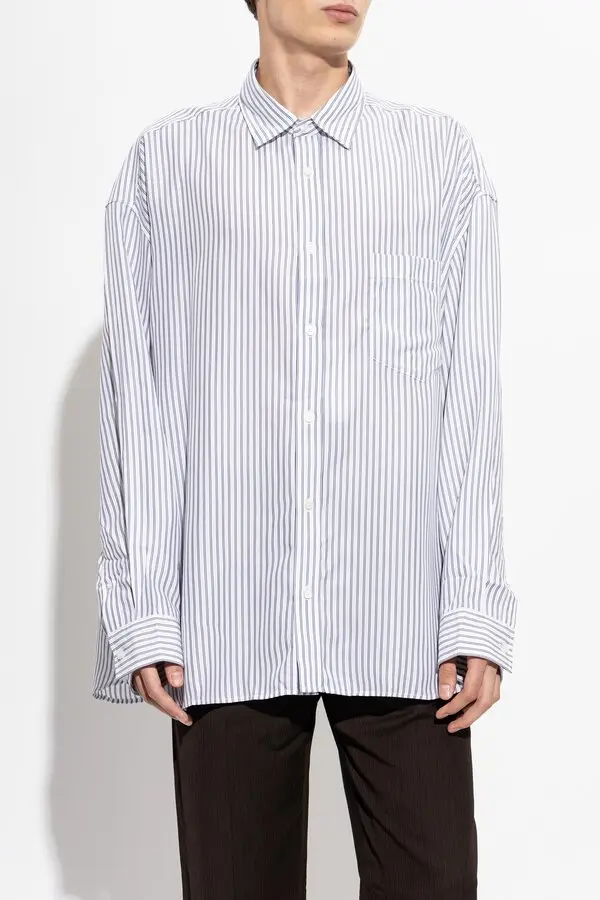 Acne Studios Oversize' Shirt With Pocket - White