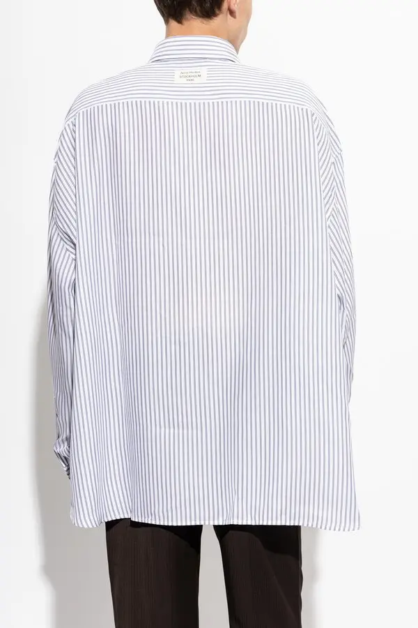 Acne Studios Oversize' Shirt With Pocket - White