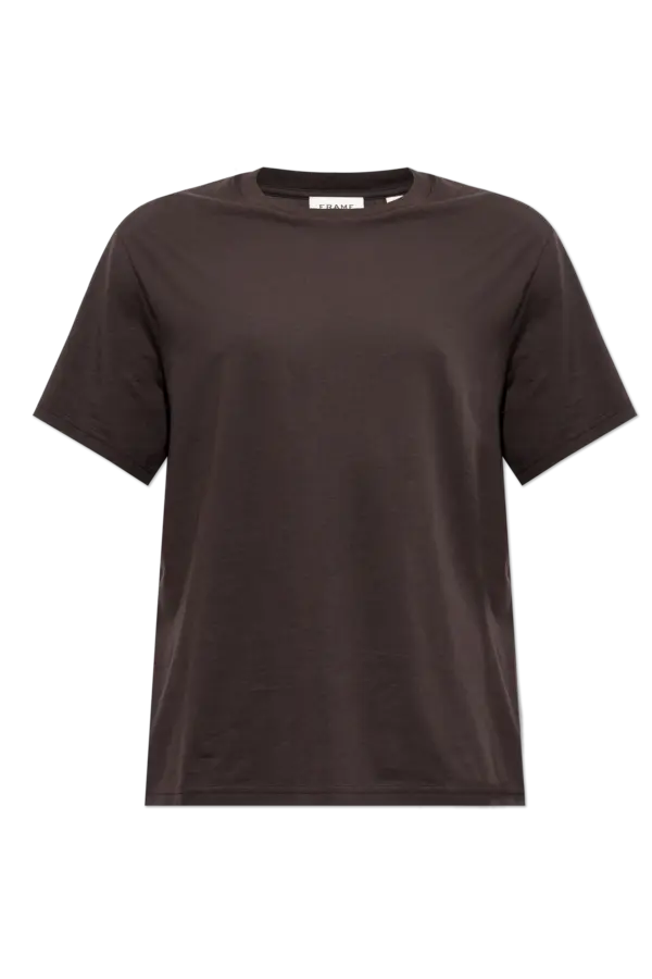 FRAME Cotton T-shirt With Crew Neck