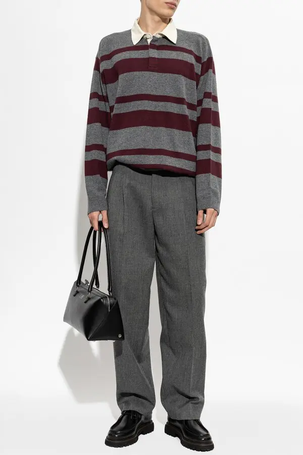 FRAME Wool Long Sleeve Polo