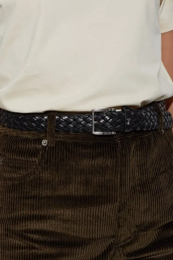 AMI Paris Leather Belt
